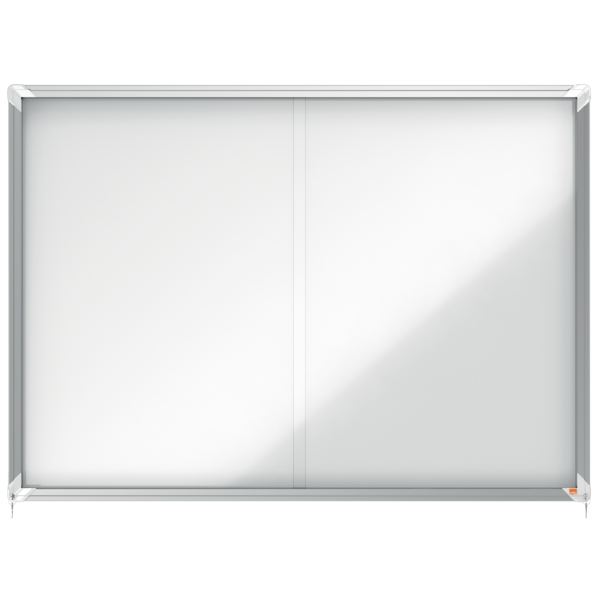 Nobo Premium Plus Magnetic Lockable Notice Board 18xA4 White ...