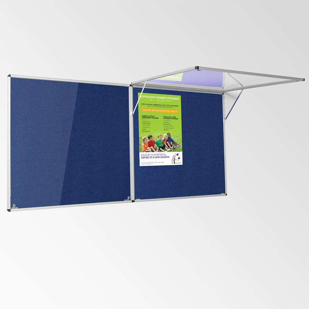 Corridor Tamperproof Noticeboard Resist-a-Flame 900x900mm Various ...
