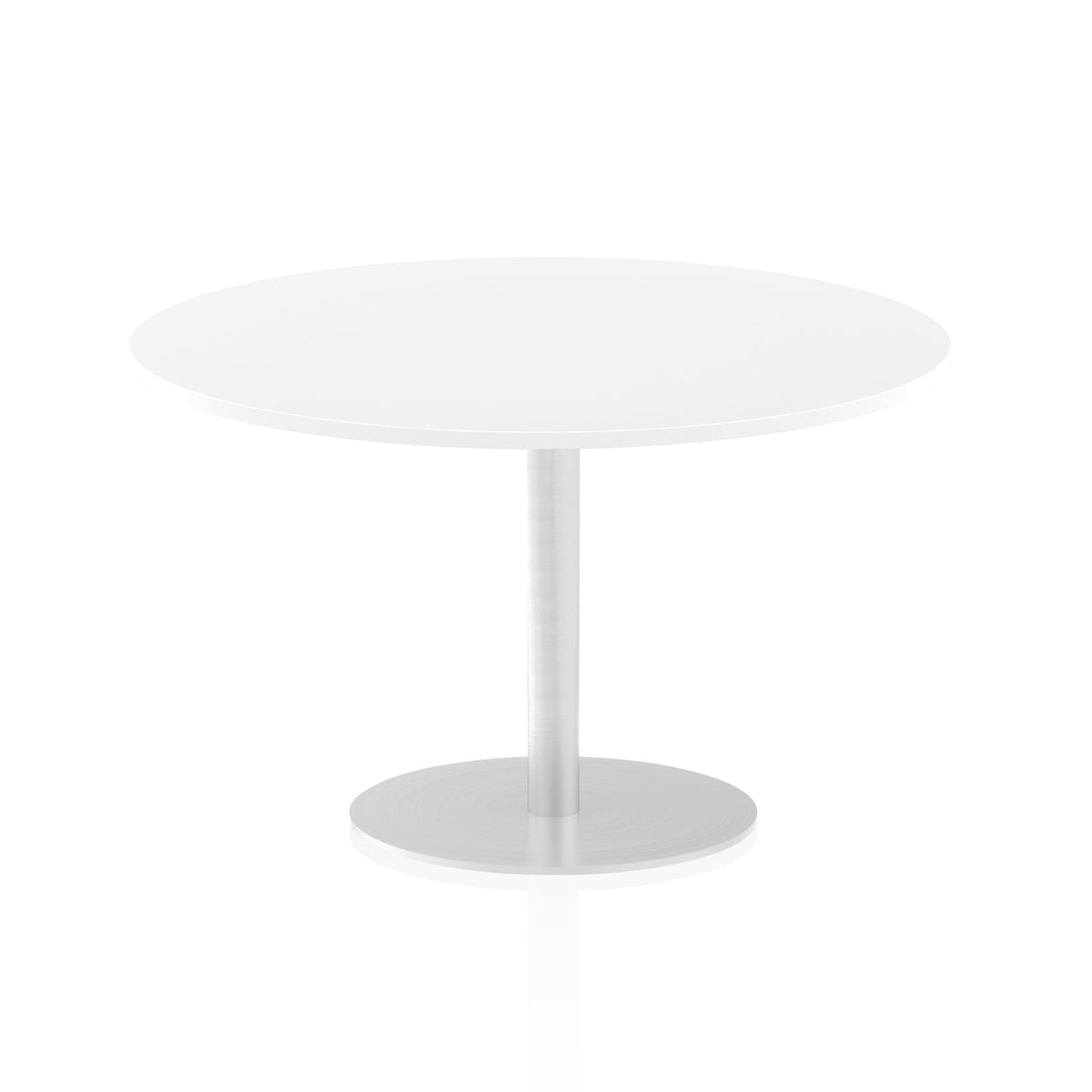 Italia 1200mm Poseur Round Table White Top 725mm High Leg – Whiteboard ...